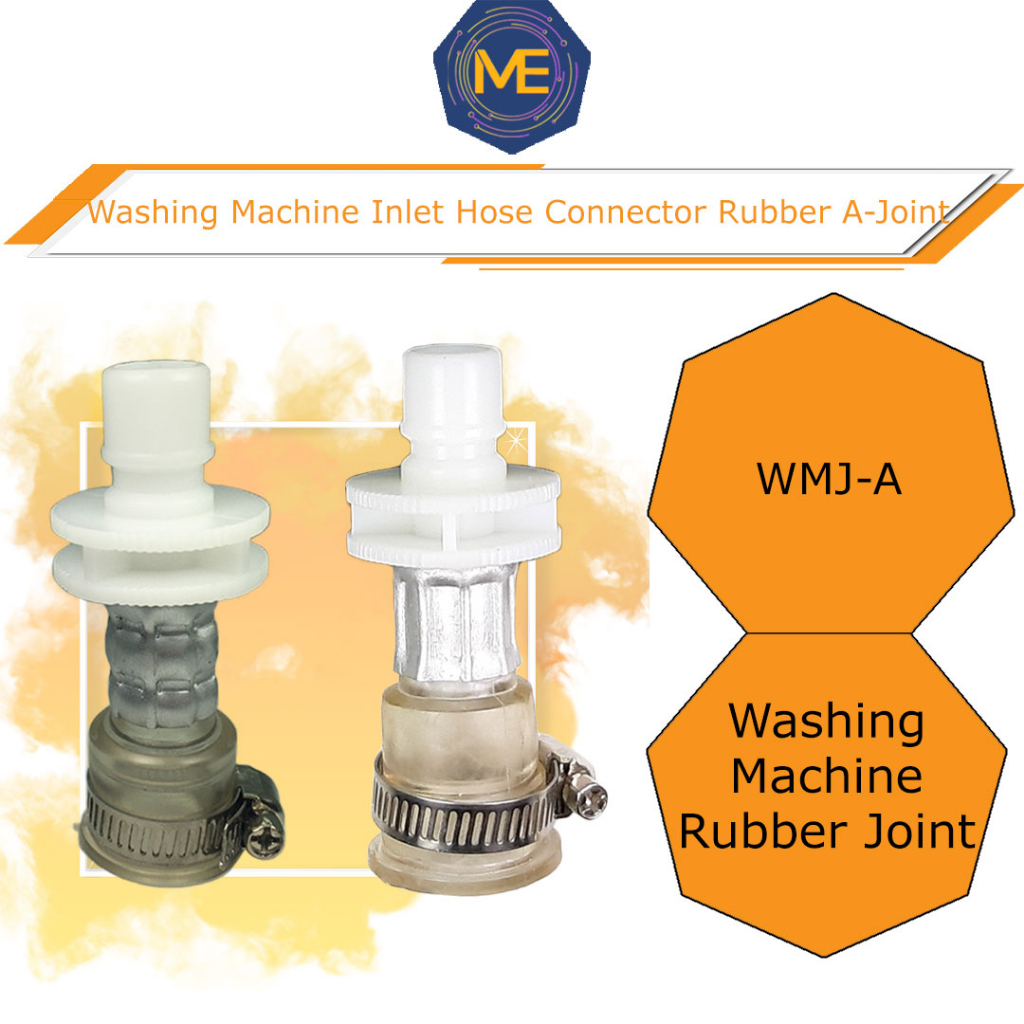(1pc) ( Universal ) Washing Machine Inlet Hose Connector Rubber A-Joint ...