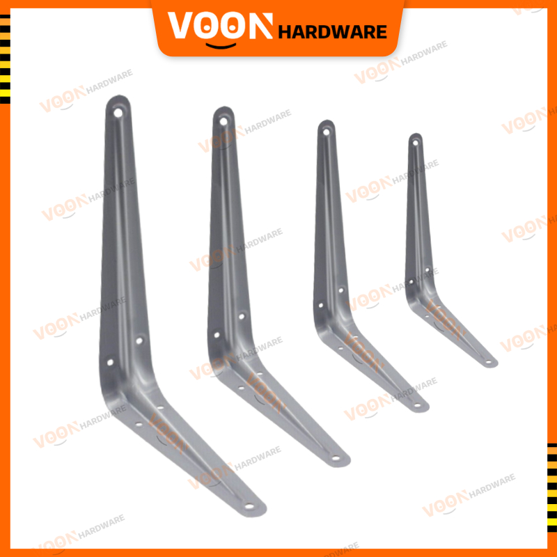 VOON L Bracket Shelf Bracket Plate L-Shape 90° Angle Wall Rak Dinding ...
