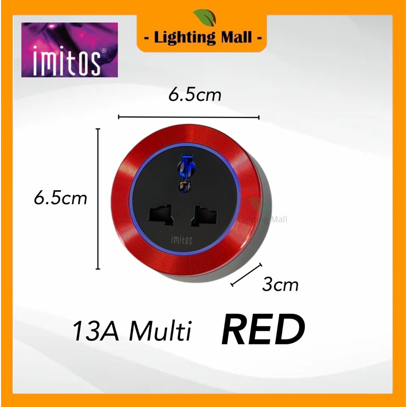 GEN 2 imitos Power Track Socket Surface Switch 32A Power Line Long Flat ...