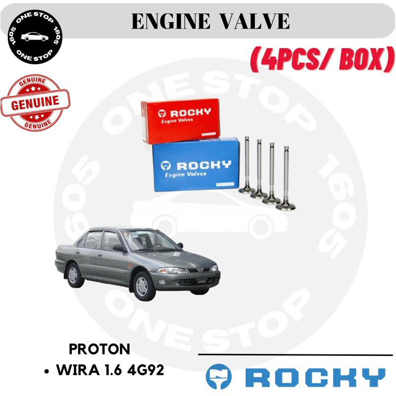 PROTON WIRA 1.6 4G92 JAPAN ROCKY ENGINE VALVE INT INTAKE/ EXH EXHAUST ...
