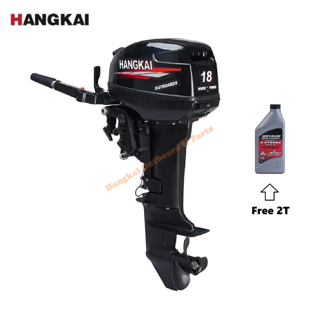 Hangkai 2 Stroke 18HP Short & Long Shaft Boat Motor Outboard (Ready Stock) | Shopee Malaysia