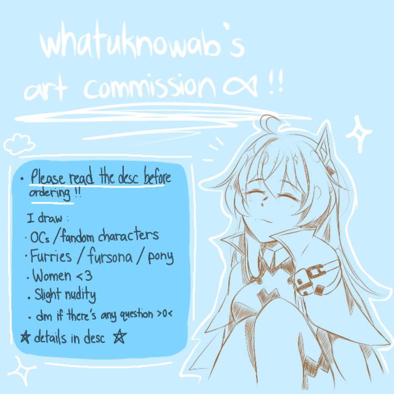 [OPEN] Digital Art Commission | Bust Sketch & Half Body Full Colour ...