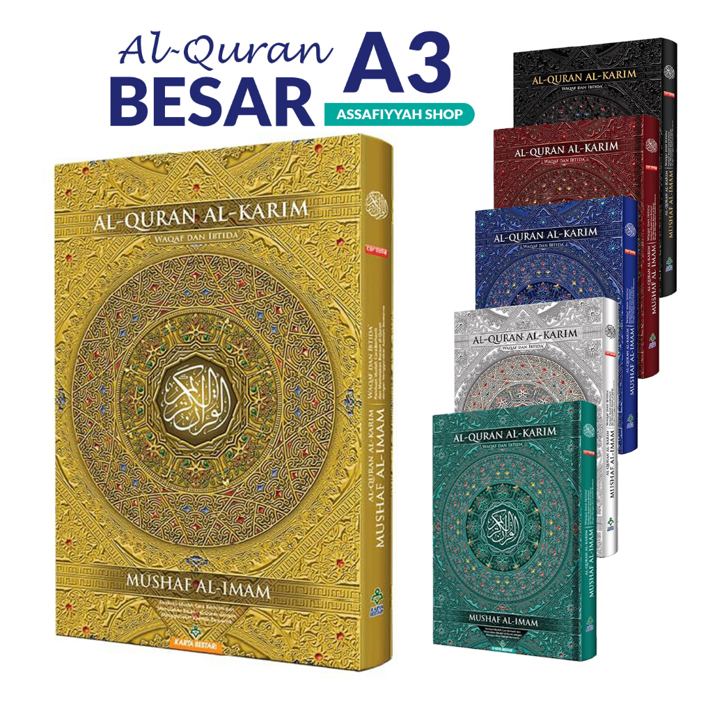 Al-Quran Besar Mushaf Al Imam Saiz Besar Resam Uthmani B4 Panduan ...