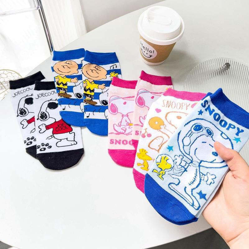 [🇲🇾Ready Stock] Adult Snoopy Cartoon Ankle Socks | Shopee Malaysia