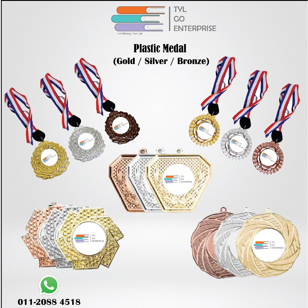 Plastic Hanging Medal with Lanyard/Saguhati/Johan/Naib Johan/Ketiga ...