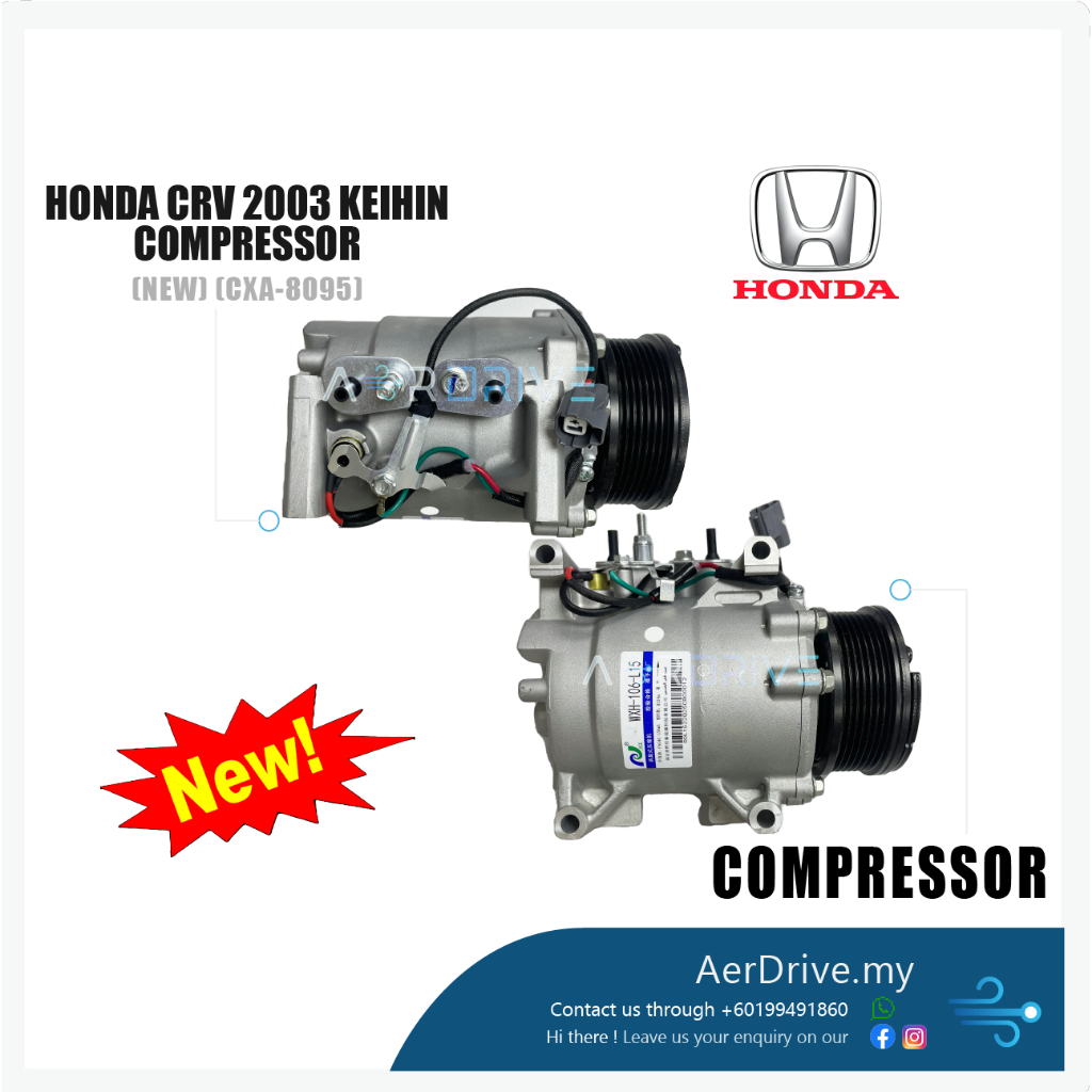 CHINA NEW HONDA CRV 2003 KEIHIN Compressor CXA-8095 | Shopee Malaysia