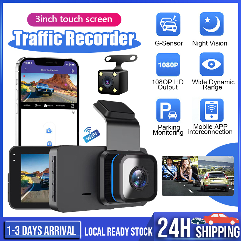 1080P HD Wifi Auto Drive Voice Control 24h Parking Monitor Dash Cam ...