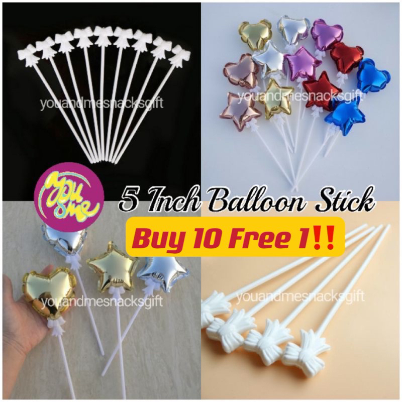 BUY 10 FREE 1‼️Small Balloon Stick / Mini balloon stick / balloon stick ...