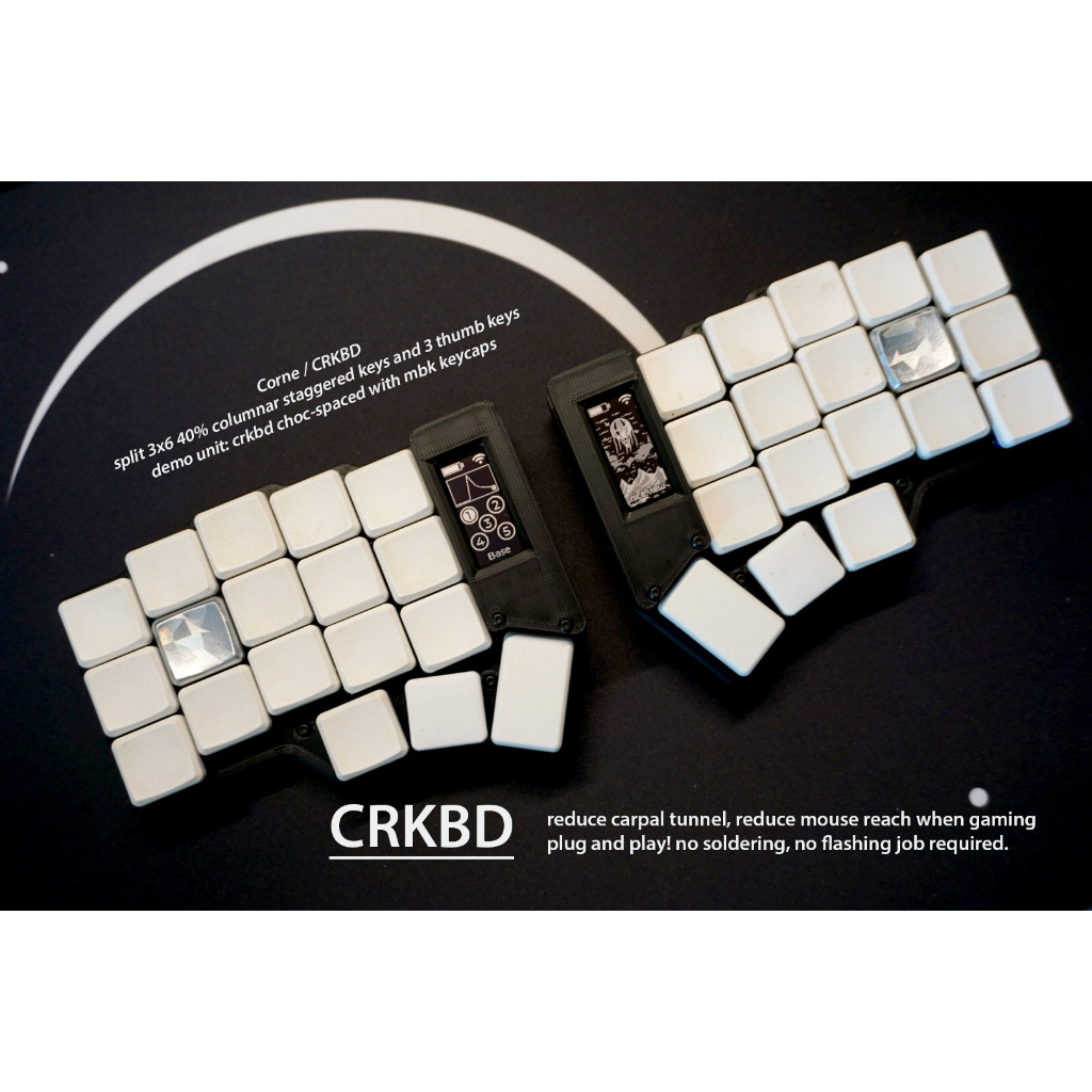 Corne Ergonomic Split Mechanical Keyboard Kailh Mx Hotswap / Cornr LP ...