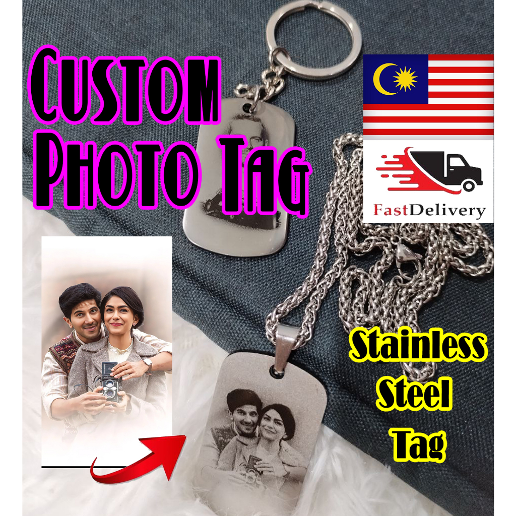 Custom Photo Tag,Custom Photo Keychain,Custom Photo Necklace,Custom ...