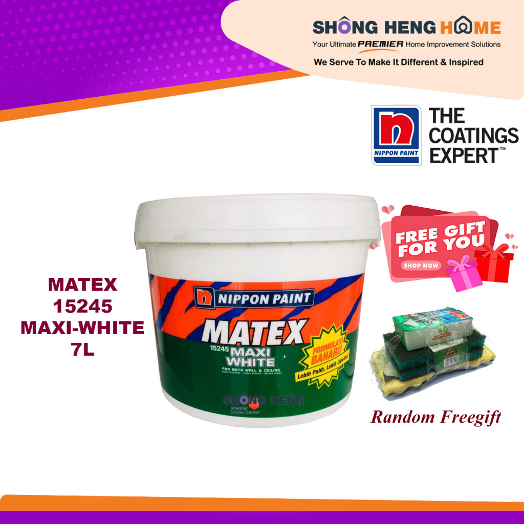 7L NP Matex Maxi White 15245 (Interior) + FOC Random Sponge | Shopee Malaysia