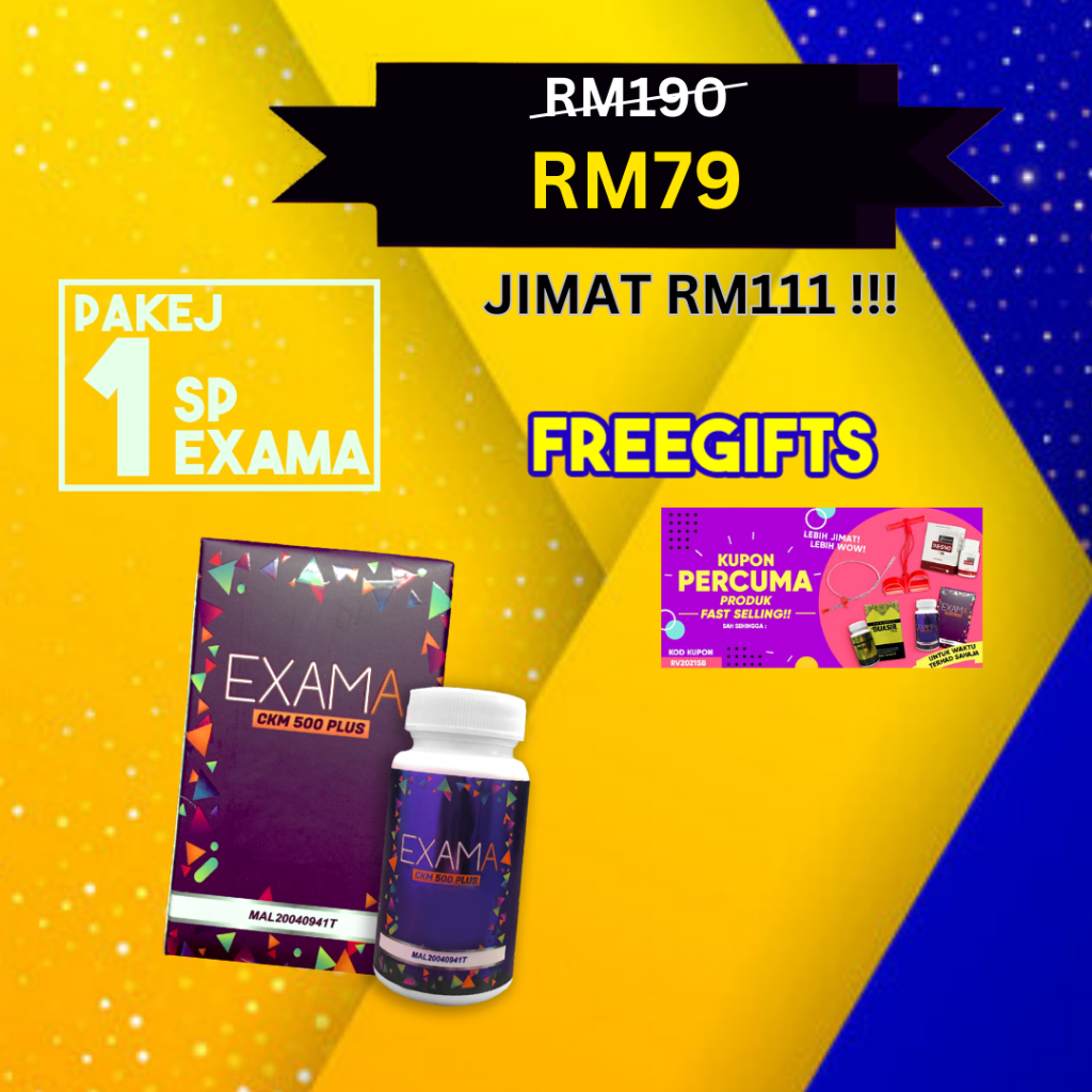 (Pakej 1 Botol) EXAMA Vitamin Minda by Exama Shop Center | Shopee Malaysia