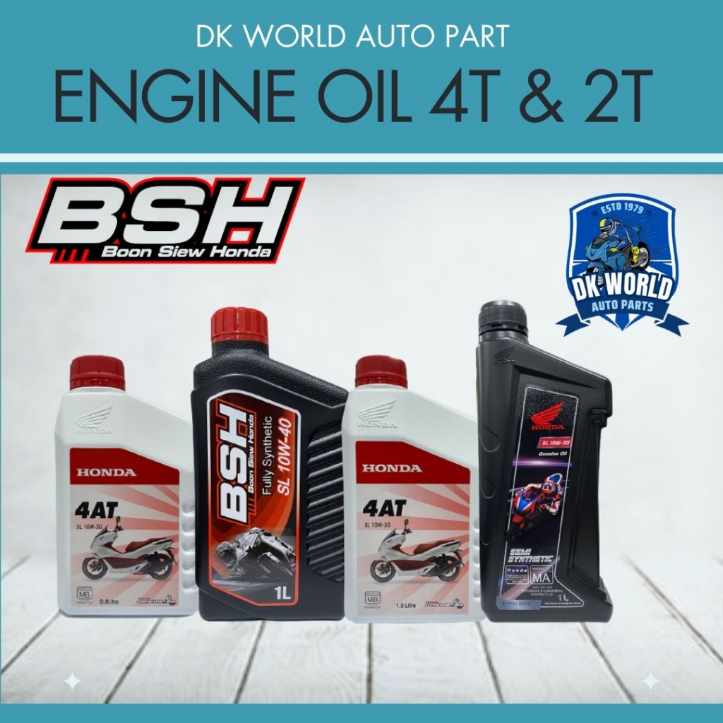 READY STOCK🔥BSH Boon Siew Honda Engine Oil 4T AT FULLY Synthetic 🔥 ...