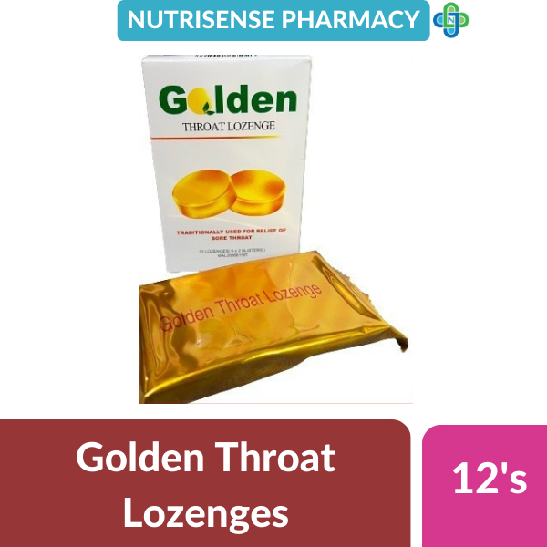 Golden Throat Lozenges金嗓子喉片6pieces x 2 bars [soothes sore throat and ...