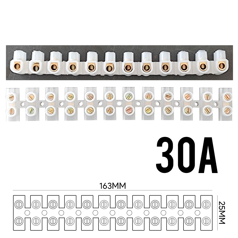 PVC Terminal Block Connector 10A/15A/20A/30A | Shopee Malaysia