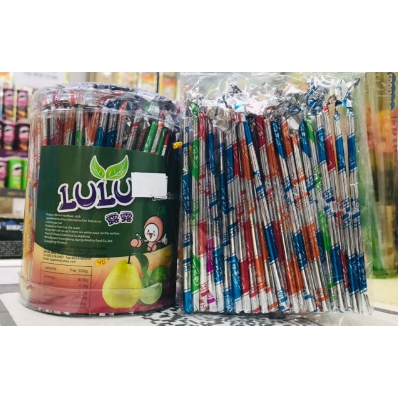 300pcs Buah Asam Batang Lulu / Hawthorne Lime Stick ( HALAL ) | Shopee ...