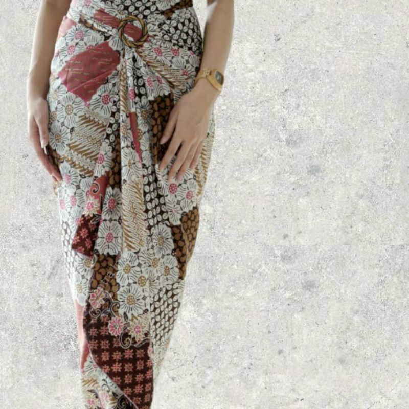 Pario Kain Batik Pario Kebaya Bottom Floral Motif Free Buckle | Shopee ...