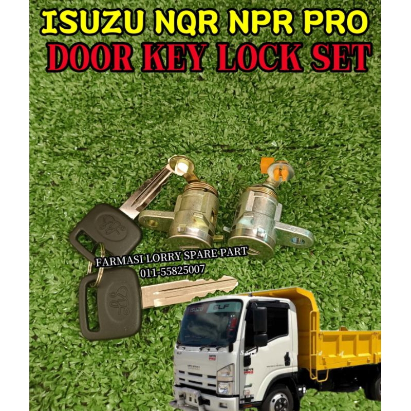 ISUZU NQR NPR PRO DOOR LOCK KEY SET UNTUK LORRY MIXER TRUCK TIPPER ...
