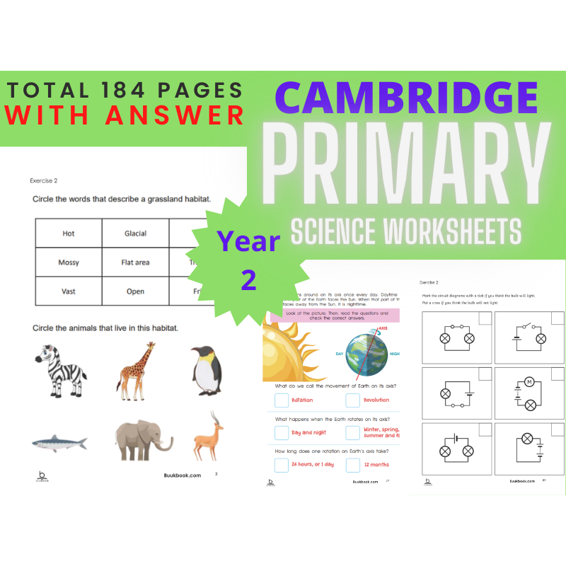 Cambridge Primary Science Worksheet Year 2 *softcopy* | Shopee Malaysia