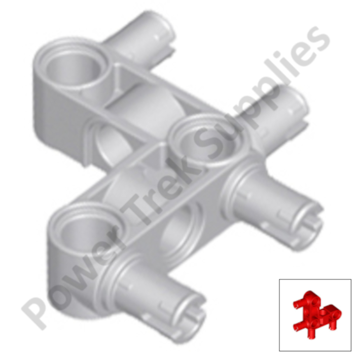 Lego Technic Compatible - Pin Connector Perpendicular 3x3 Bent w/ 4 ...