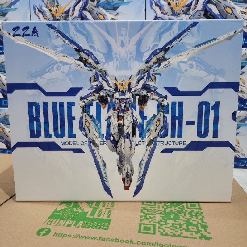 ZZA MG 1/100 Blue Flame - Supernova / ZA Model / HIRM Prebuilt Metal ...