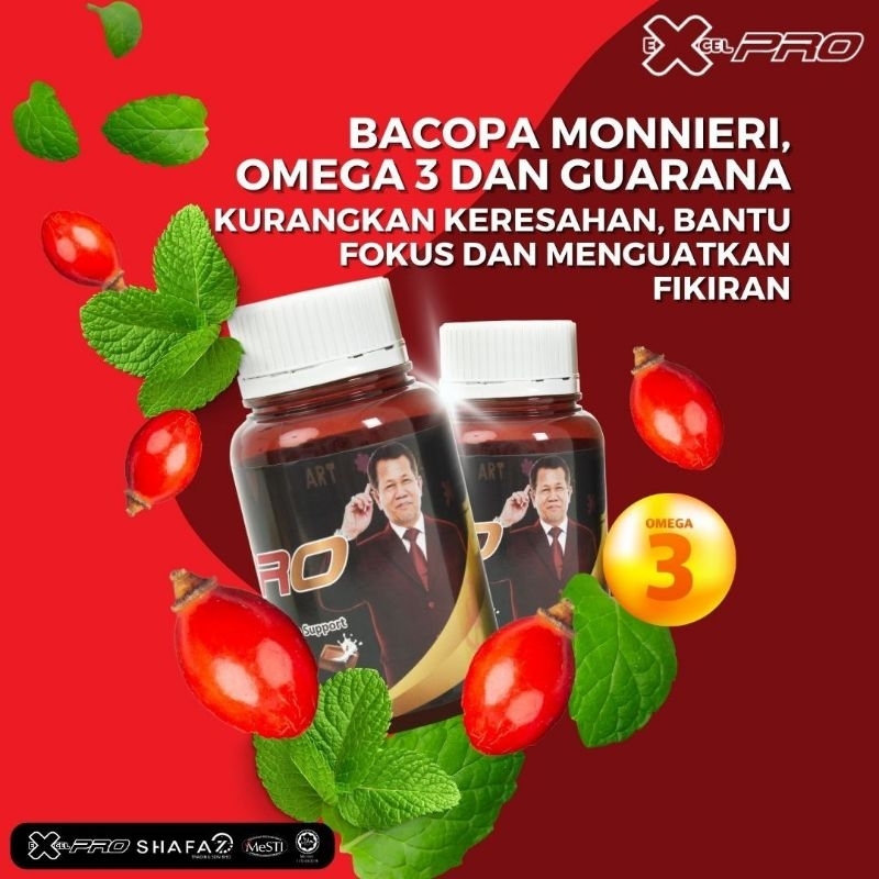 EXCEL PRO Anxiety Bacopa Monieari XPRO Excel Plus Excel Hana XPRO XPLUS Minda Fokus Tok Abah ...