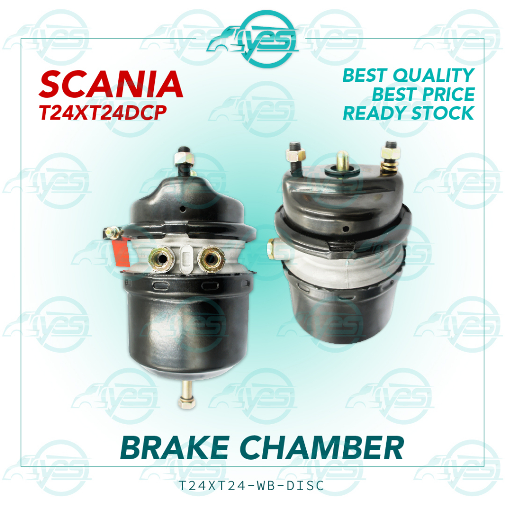 SCANIA T24XT24DCP M16X1.5P M22X1.5P DISC WABCO TYPE BRAKE CHAMBER SHORT ...