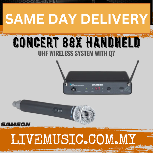Samson Concert 88x Wireless Handheld Microphone System with Q7 Mic ...