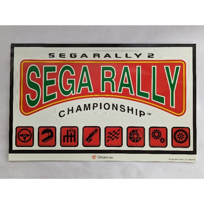 SEGA DREAMCAST SEGA RALLY CHAMPIONSHIP STICKER (NOS) | Shopee Malaysia