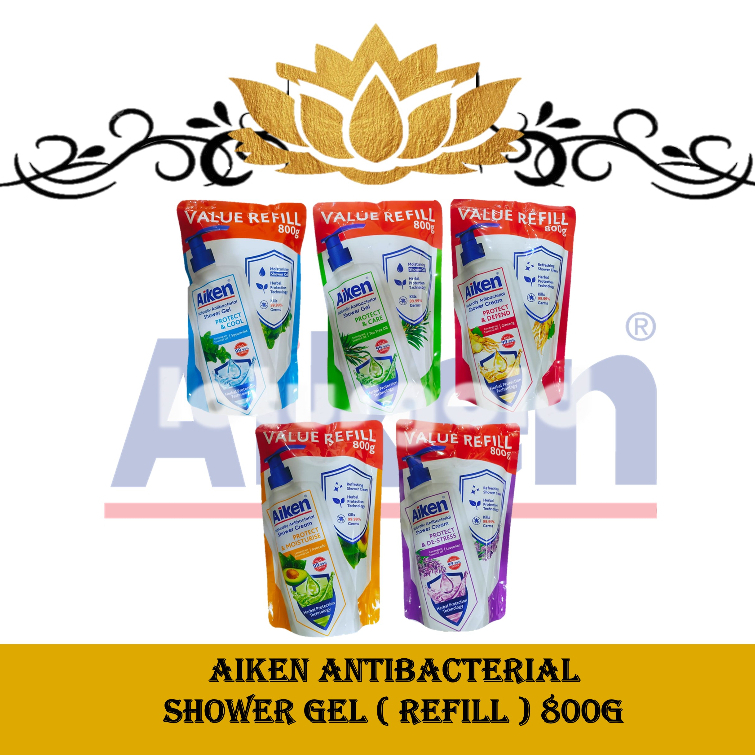 AIKEN ANTIBACTERIAL SHOWER GEL ( REFILL ) 800G | Shopee Malaysia