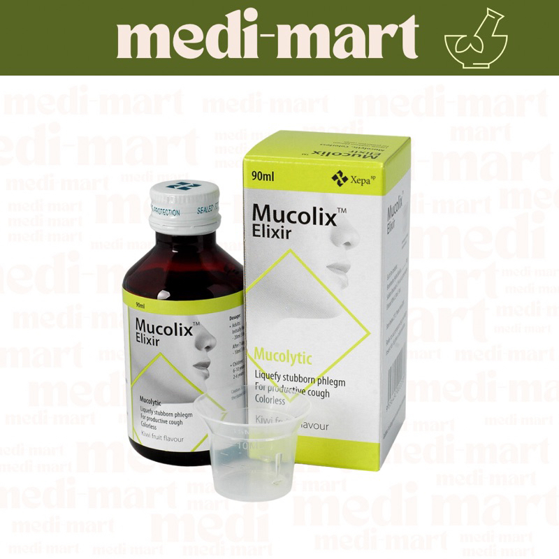 MUCOLIX Elixir Cough Syrup (90ML) | Shopee Malaysia