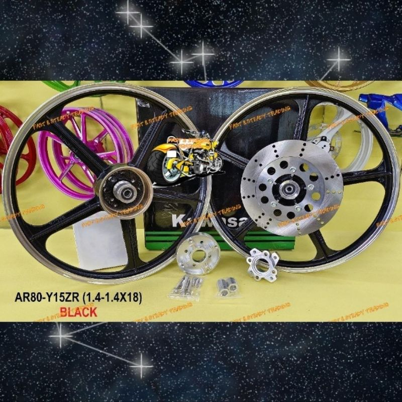 SPORT RIM AR80 5LEG/ AR80 PNP Y15ZR Y16ZR 5LEG/ AR125 5LEG/ GTO TK1 ...