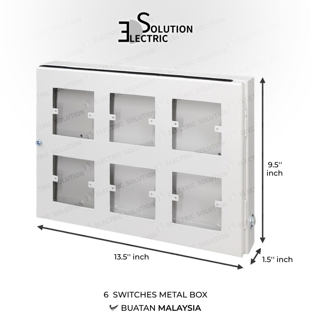 6 SWITCHES METAL BOX SWITCH SOCKET 4S 6S 8S 10S WAY ELECTRICAL CENTER ...