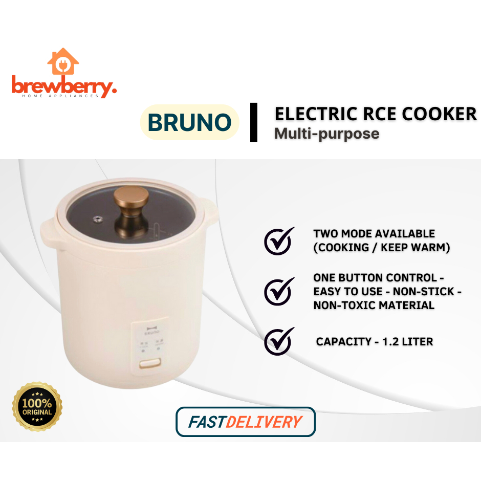 Rice Cooker Japan Bruno 1.2L Mini Retro Rice Electric Cooker ...