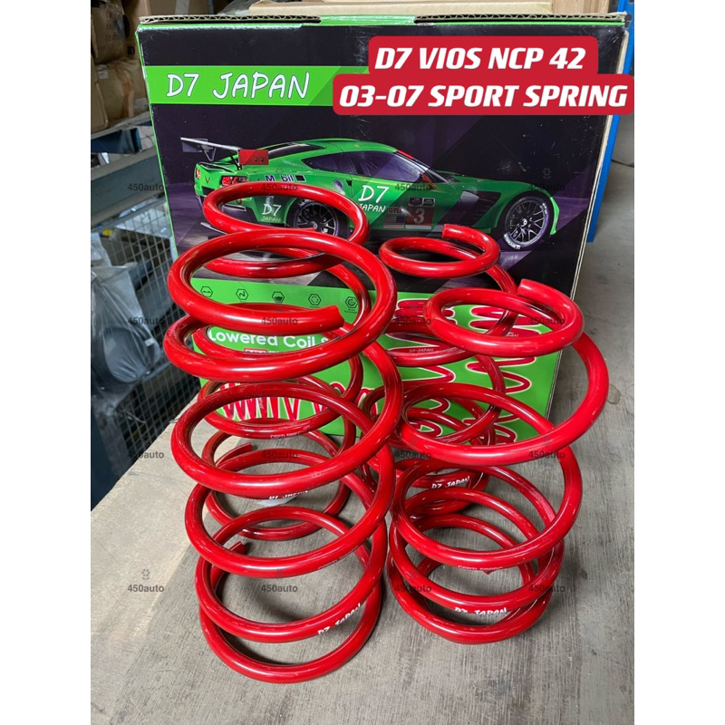 TOYOTA VIOS NCP 42 03-07 D7 SPORT LOWERED SPRING 1 SET 4PC | Shopee ...