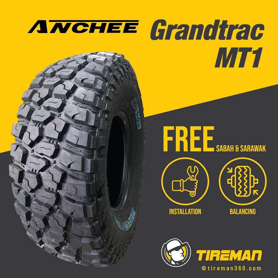 Anchee Grandtrac MT1 RWL 15 16 17 Inch Tayar Tire (FREE INSTALLATION ...