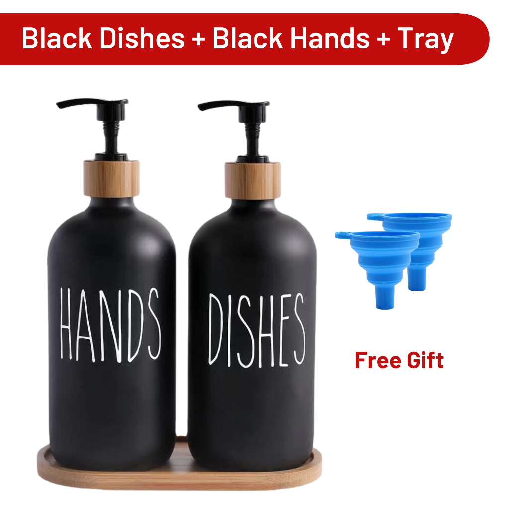 LIFESTYLE 🔥Cheaper For Set🔥Hand Soap and Dish Soap Dispenser with Pump ...