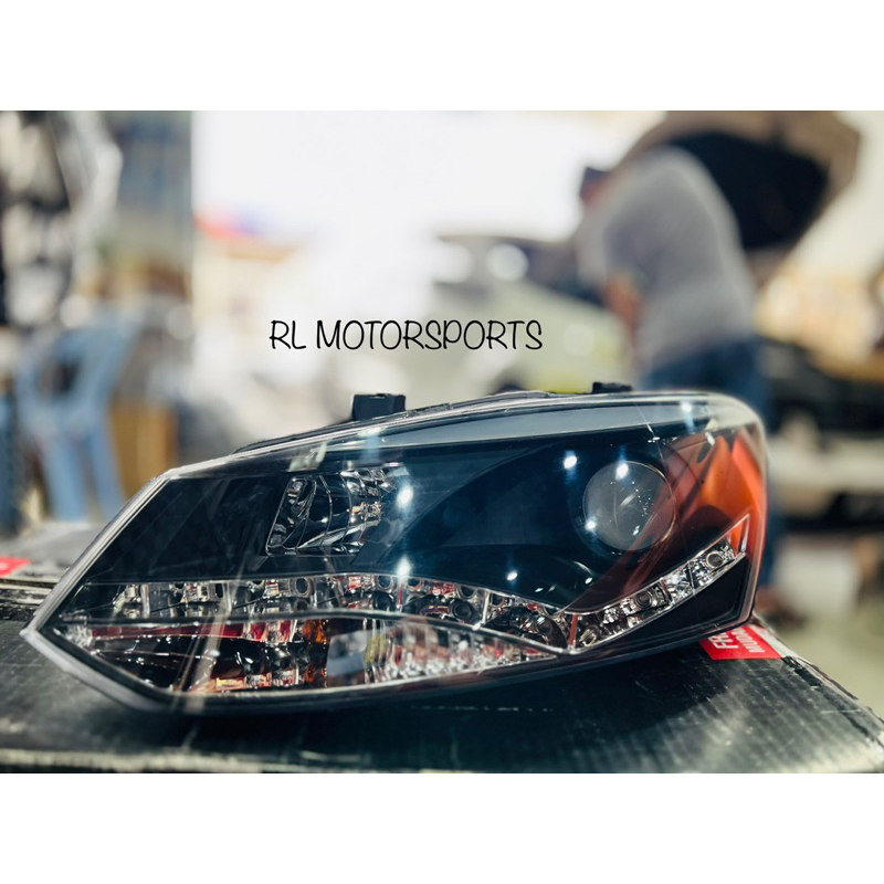 Volkswagen vento polo sedan hatchback led drl projector headlamp ...