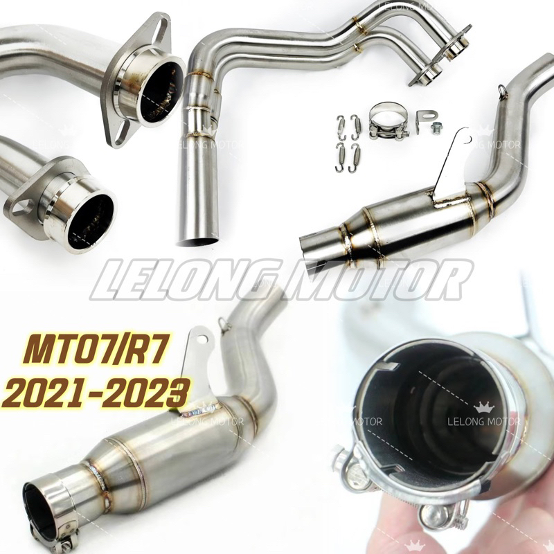 MT07 R7 2021 2022 2023 EXHAUST MANIFULL EKZOS FULL STAINLESS STEEL ...