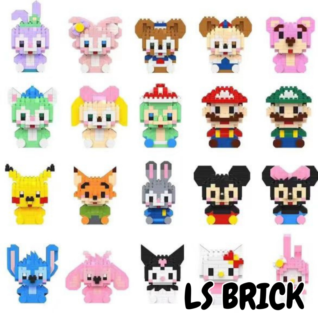 20 design cartoon brick 40 design cartoon Bricks nano Block Cute toys ...