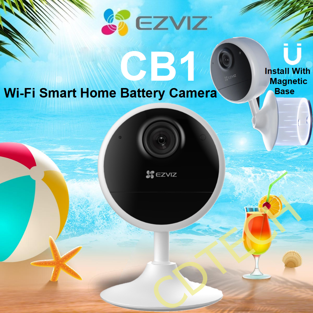Ezviz CB1 /CB2 NEW BC2 mini 2MP Indoor Wi-Fi Rechargeable Battery Night Vision Two Way Wireless ...