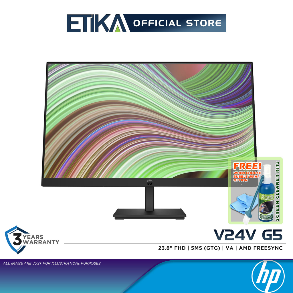 HP V24v G5 | 23.8" VA FHD (1920x1080) 75Hz LED Monitor | Anti-Glare ...
