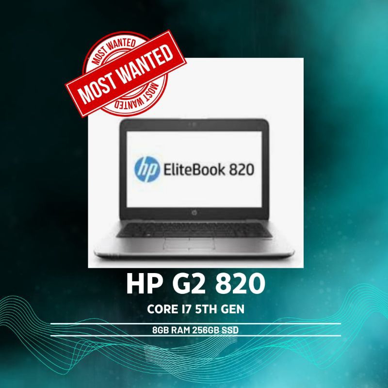 Laptop HP G2 820 core i7 5th gen 8gb RAM 256gb SSD (Refurbished ...