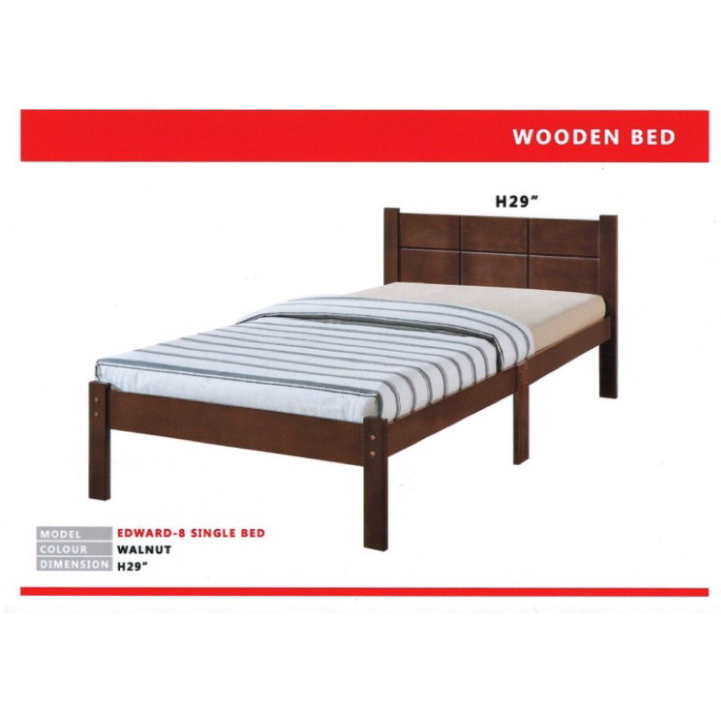 Wooden Bed Single Katil Kayu Bujang | Shopee Malaysia