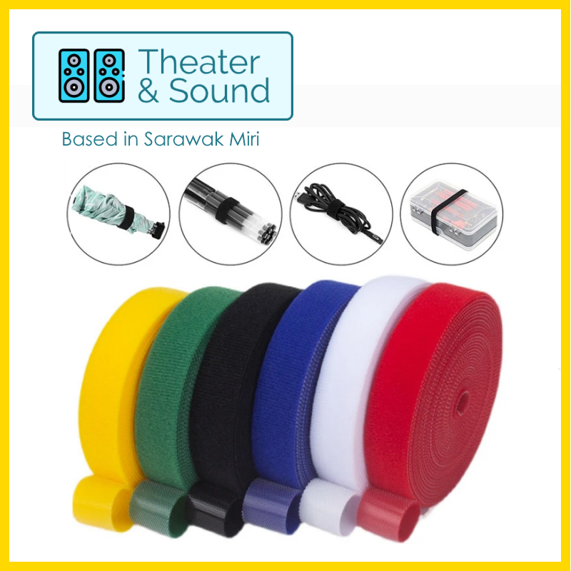 Velcro Reusable Straps 5m x 1.5cm (Hoop Loop Fastener) | Shopee Malaysia