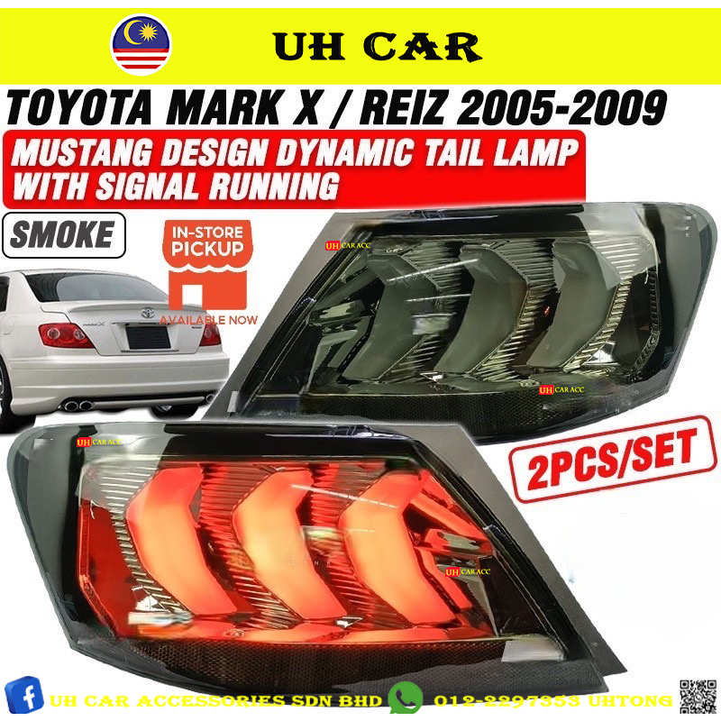 Toyota Mark X / Reiz 2005 - 2009 Mustang Design Dynamic Tail Lamp ...