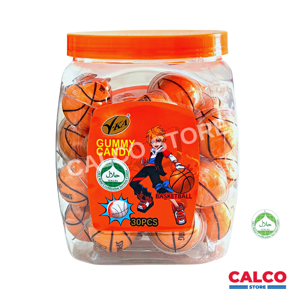 11g x 30pcs V.KA Basketball Gummy Soft Candy Gula Gula Lembut Bergetah ...