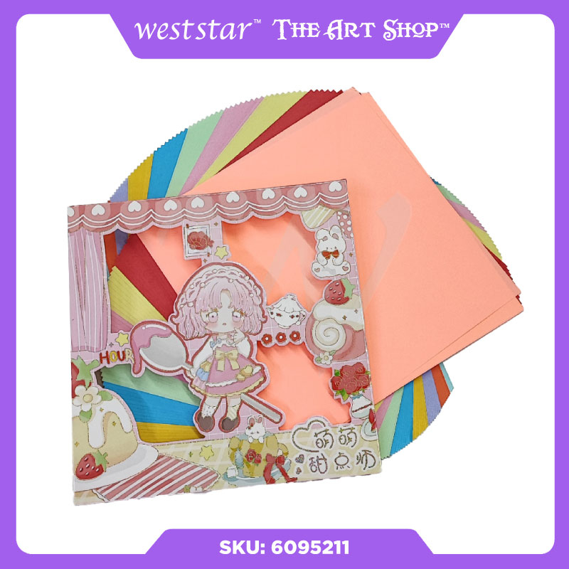 Origami Paper Crane Square Paper Folded Papercraft Kertas Colorful DIY ...