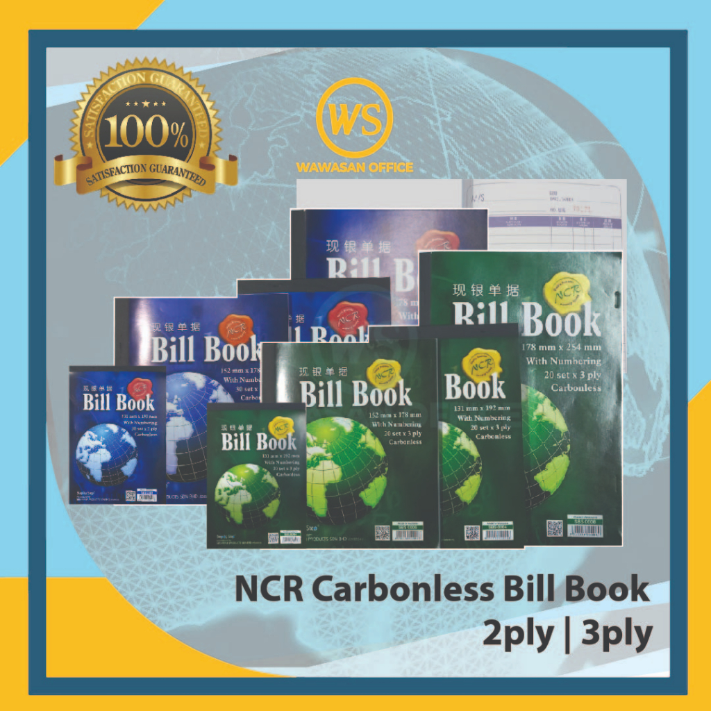 NCR Bill Book / Buku Resit / Receipt Book / Resit Book / Buku Bill ...