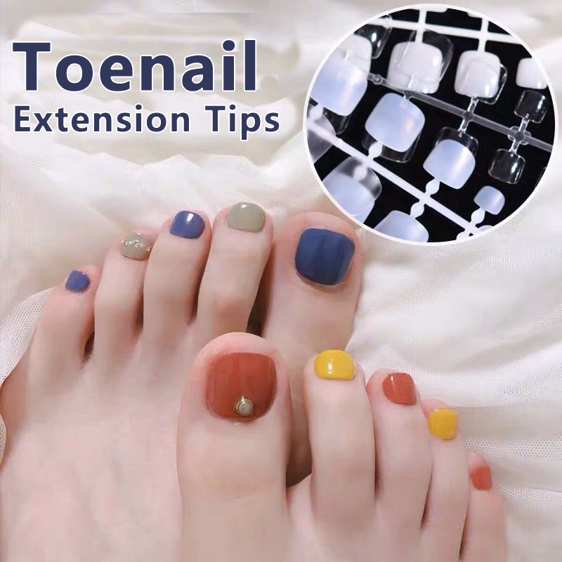 500pcs Toenail Extension Tips Fake Artificial Toe Nail Tips Thin ...